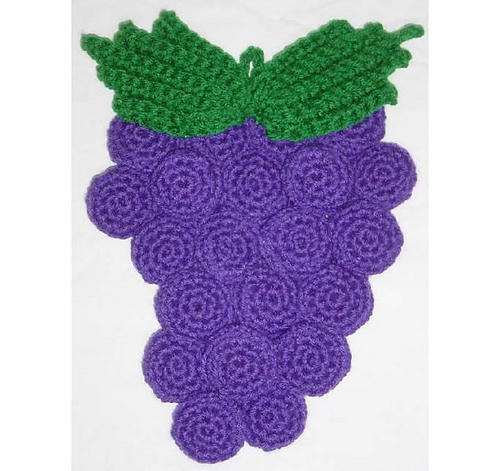 Bunch of Grapes Potholder | HoneyBee